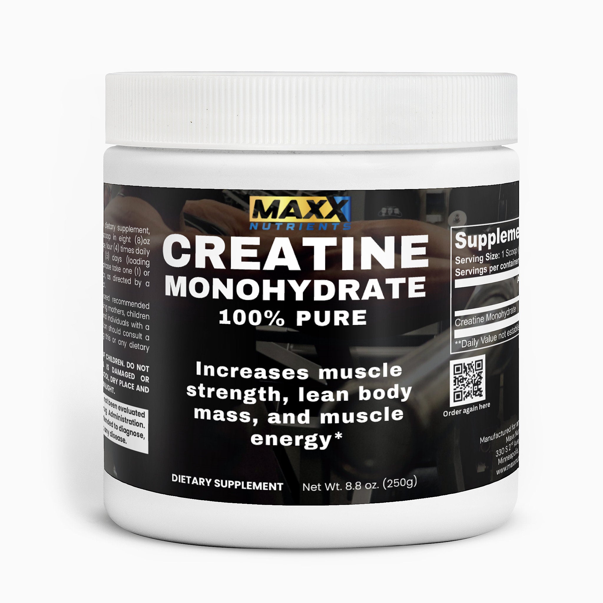 Creatine Monohydrate (50 Servings) – Maxx Nutrients